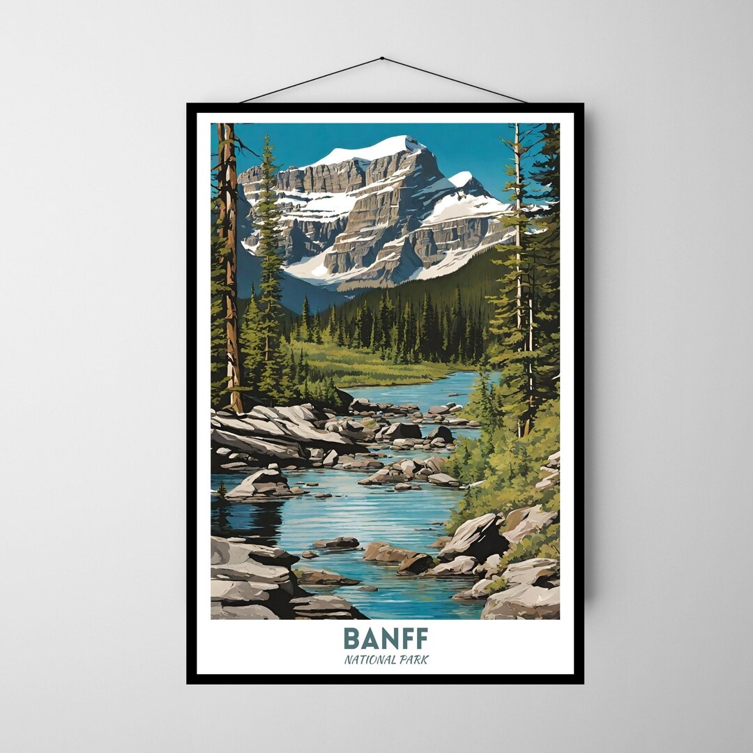 Banff National Park Digital Download, Banff National Park Poster Print ...