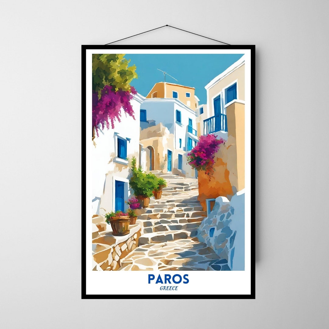Paros Digital Download, Paros Poster Print, Paros Poster, Paros Print ...