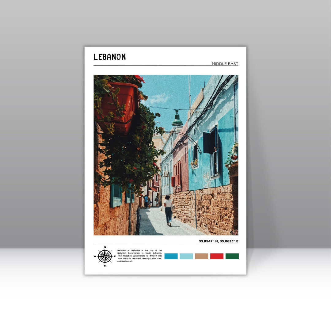 Lebanon Digital Download, Lebanon Poster Print, Lebanon Poster, Lebanon ...