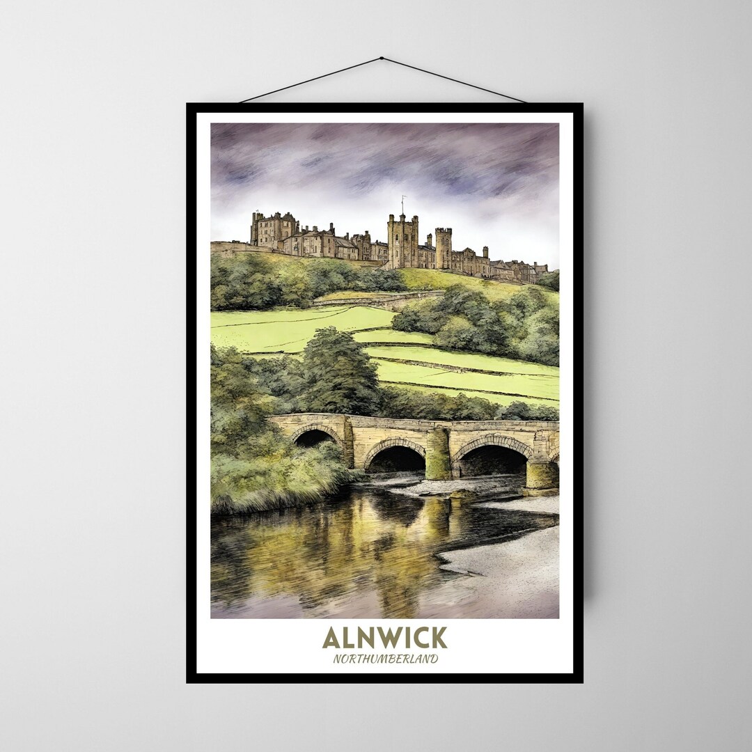 Alnwick Digital Download, Alnwick Poster Print, Alnwick Poster, Alnwick ...