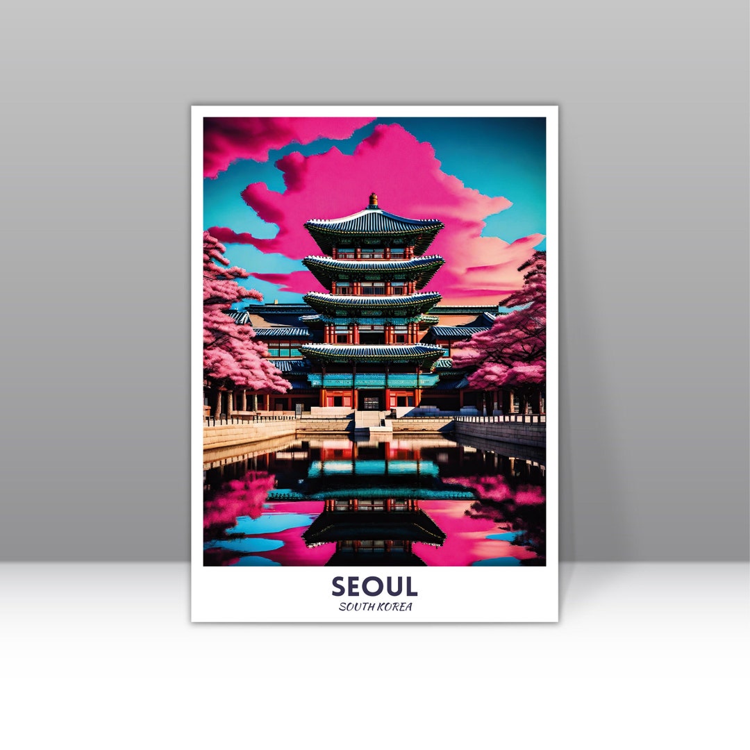 Seoul Digital Download, Seoul Poster Print, Seoul Poster, Seoul Print ...