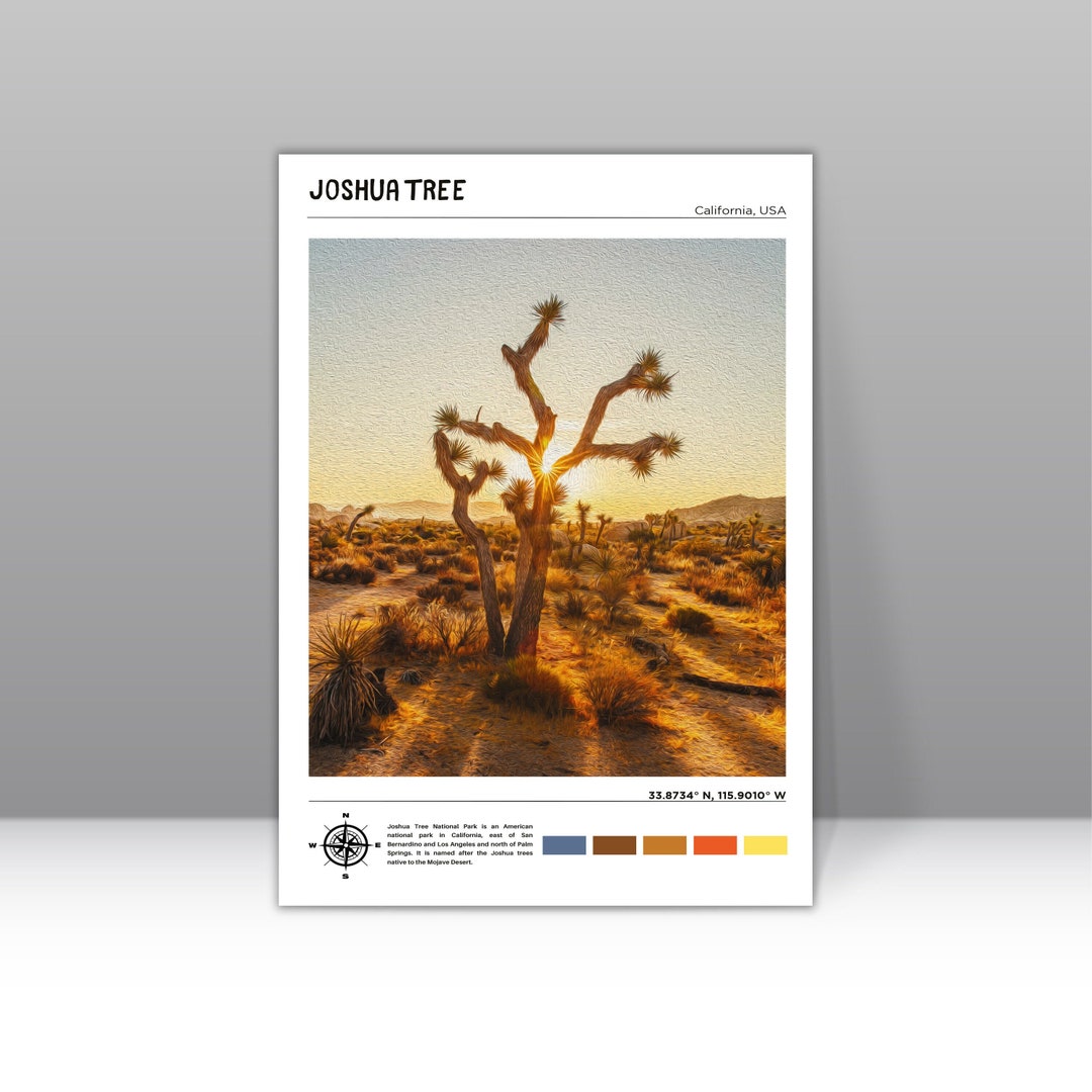 Joshua Tree Digital Download, Joshua Tree Poster Print, Joshua Tree ...
