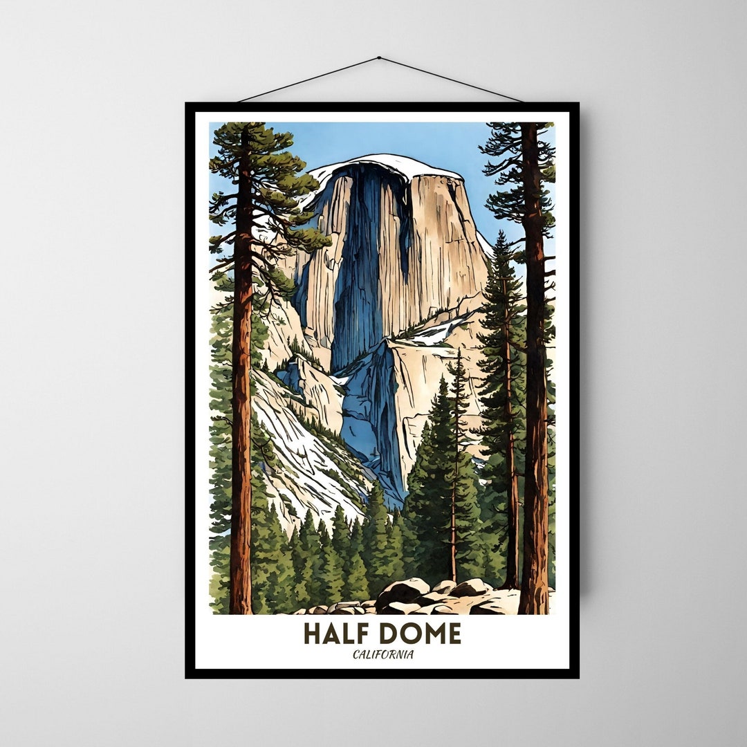 Half Dome Digital Download, Half Dome Poster Print, Half Dome Poster ...
