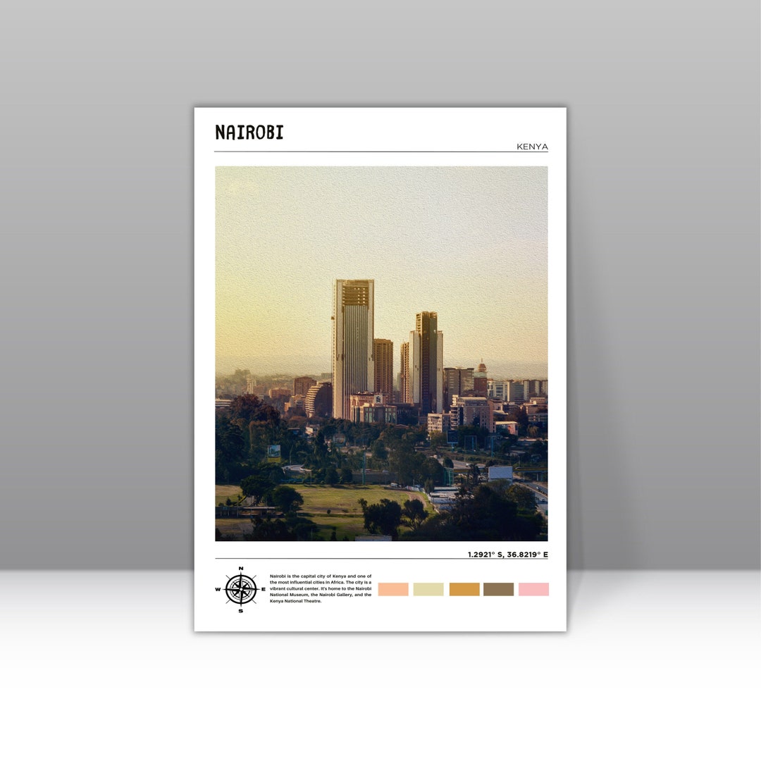 Nairobi Digital Download, Nairobi Poster Print, Nairobi Poster, Nairobi ...