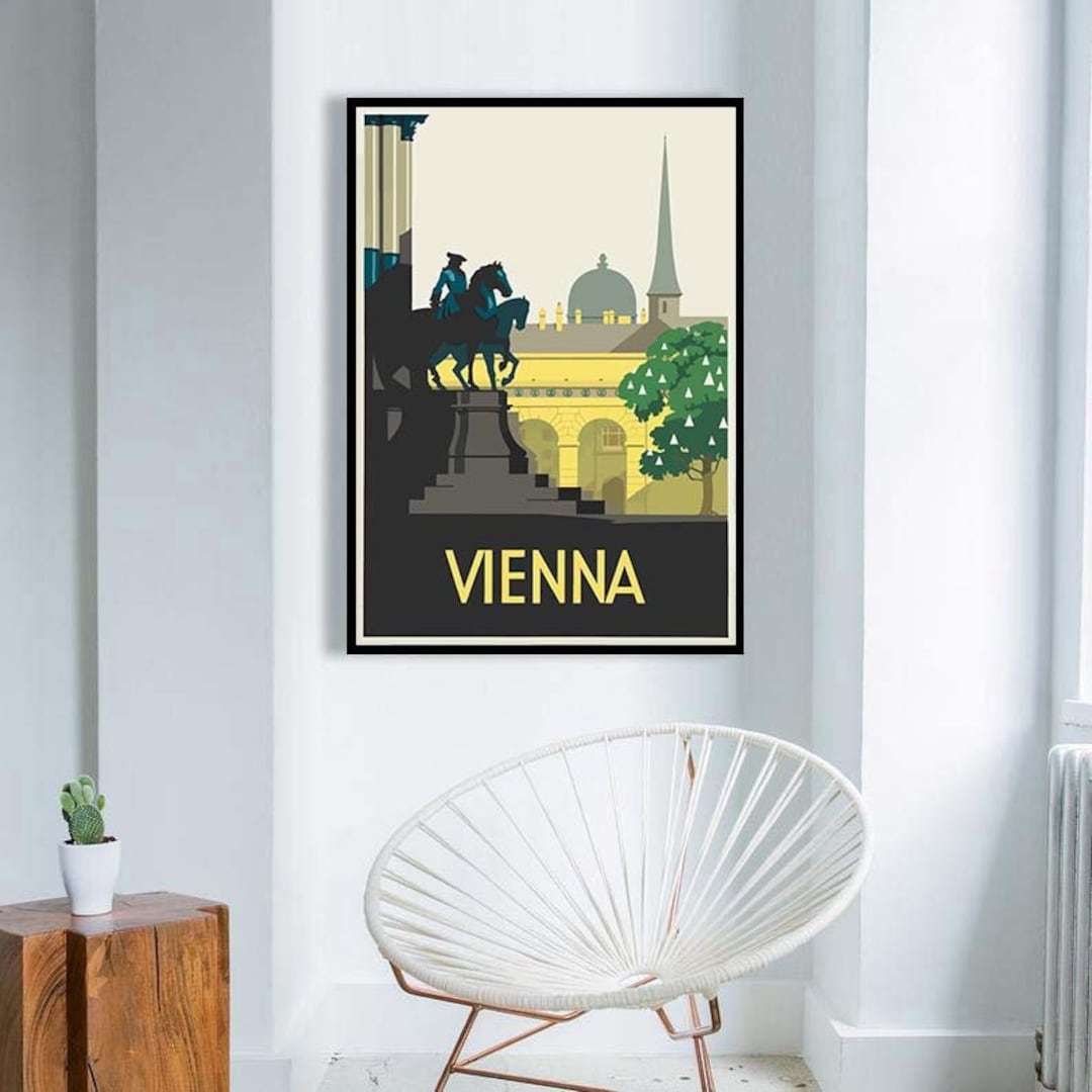 Wien Poster Druck, Wien Reiseplakat, Wien Print, Wien Wanddekor ...
