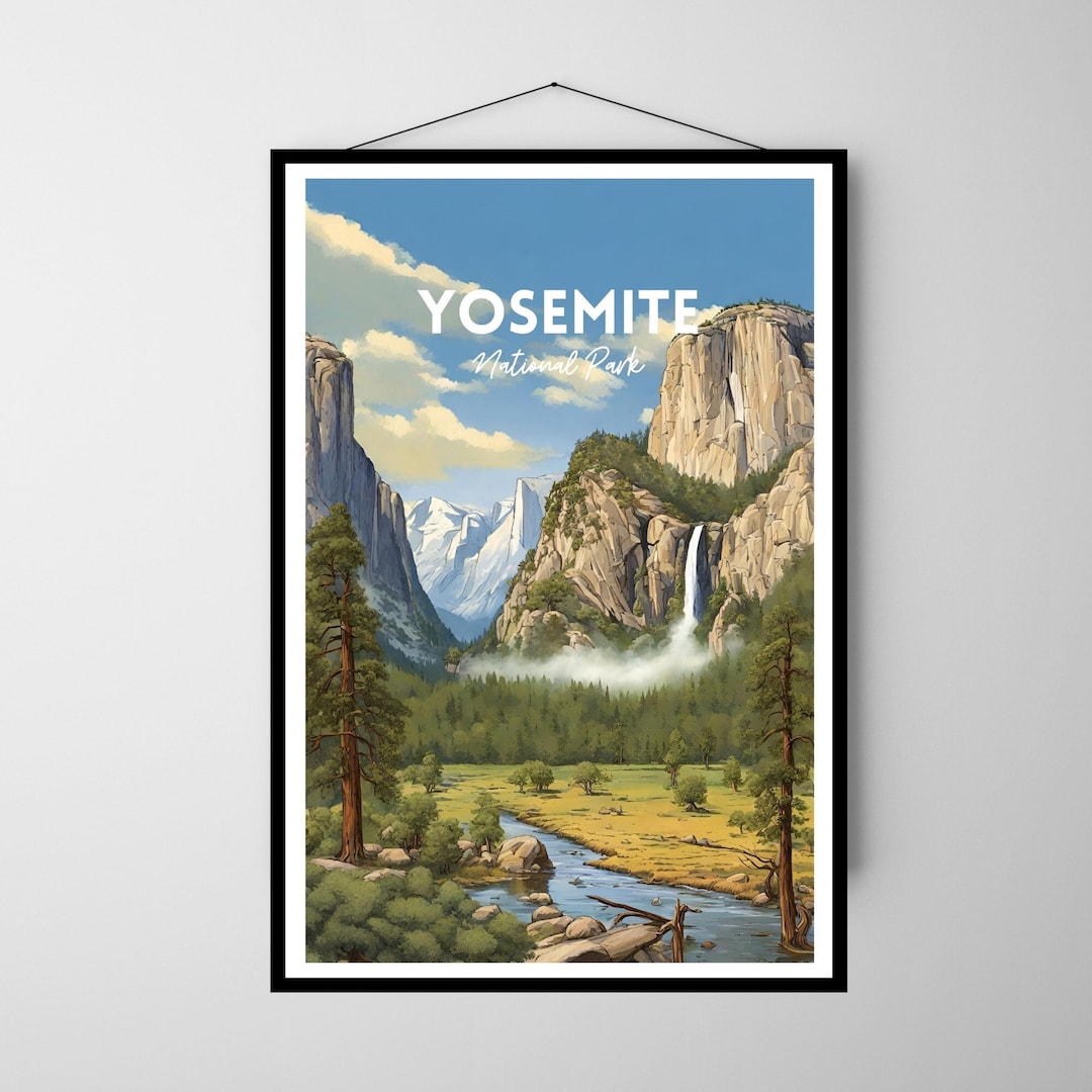 Yosemite National Park Digital Download, Yosemite Poster Print ...
