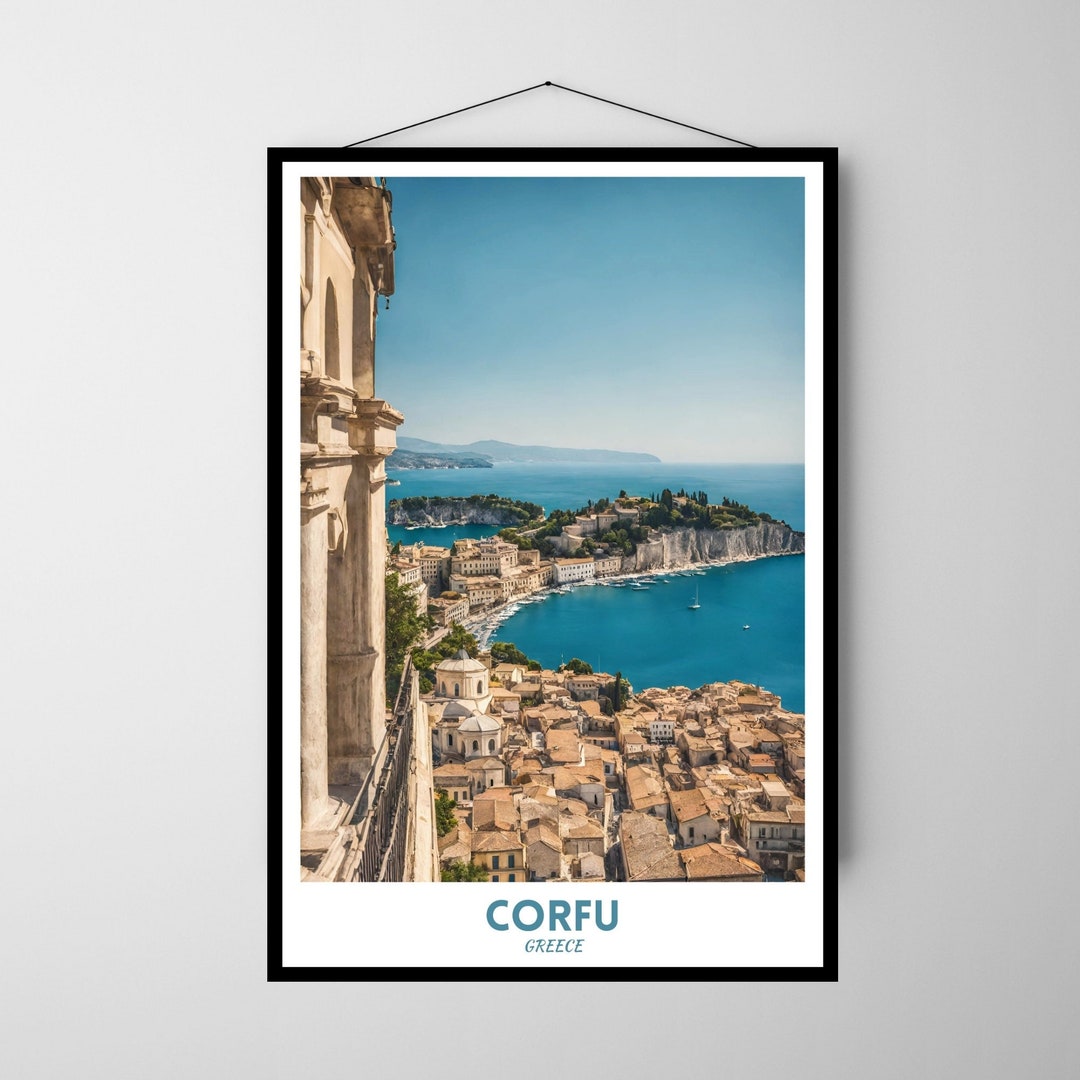 Corfu Digital Download, Corfu Poster Print, Corfu Poster, Corfu Print ...