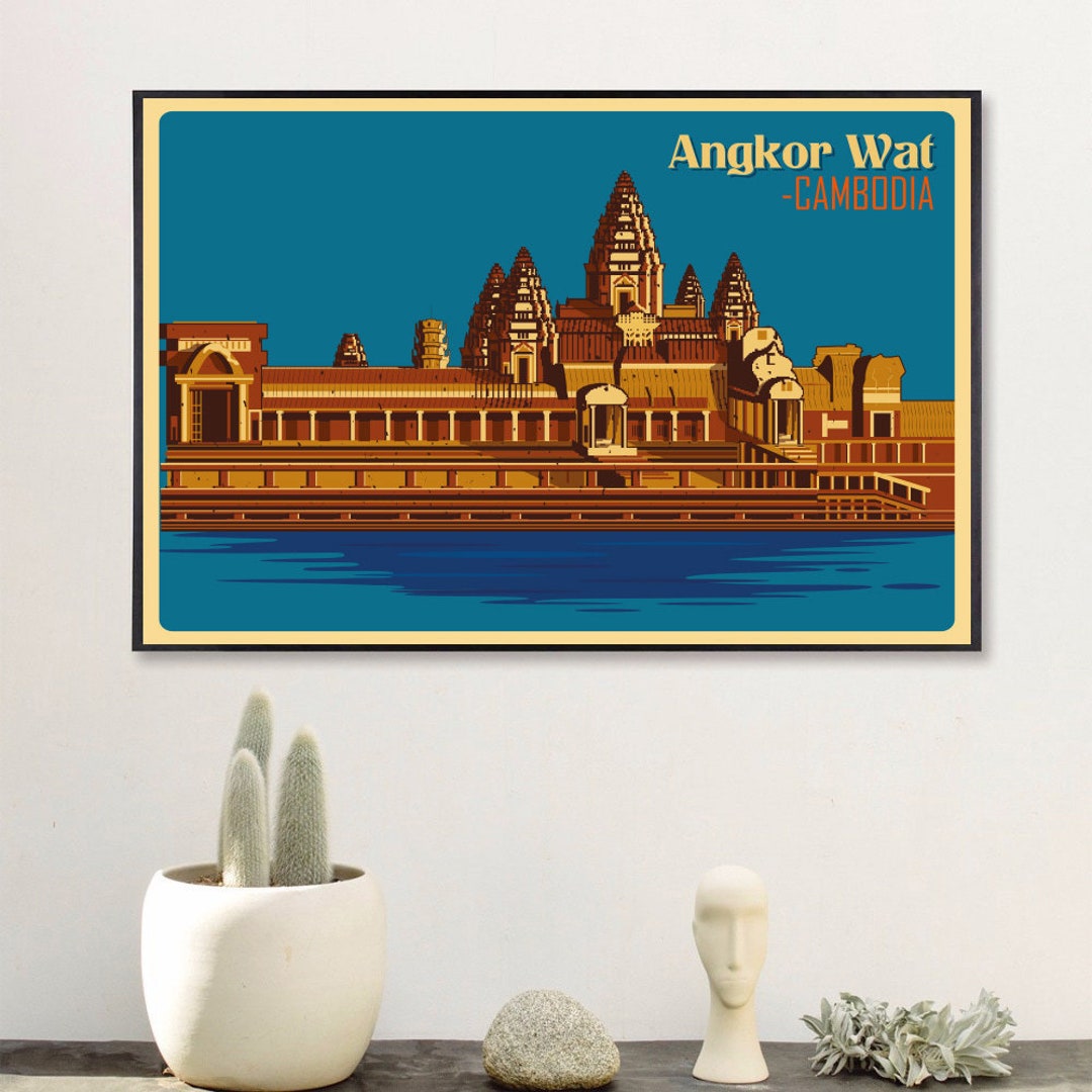 Angkor Wat Poster Print, Angkor Wat Travel Poster,angkor Wat Print ...
