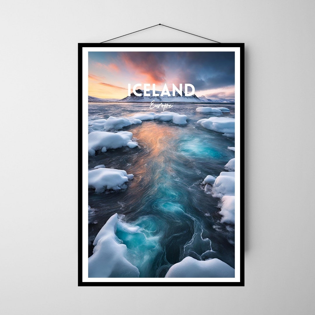 Iceland Digital Download, Iceland Poster Print, Iceland Poster, Iceland ...
