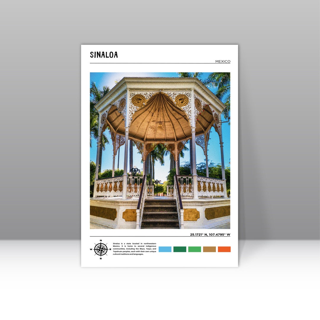 Sinaloa Digital Download, Sinaloa Poster Print, Sinaloa Poster, Sinaloa ...
