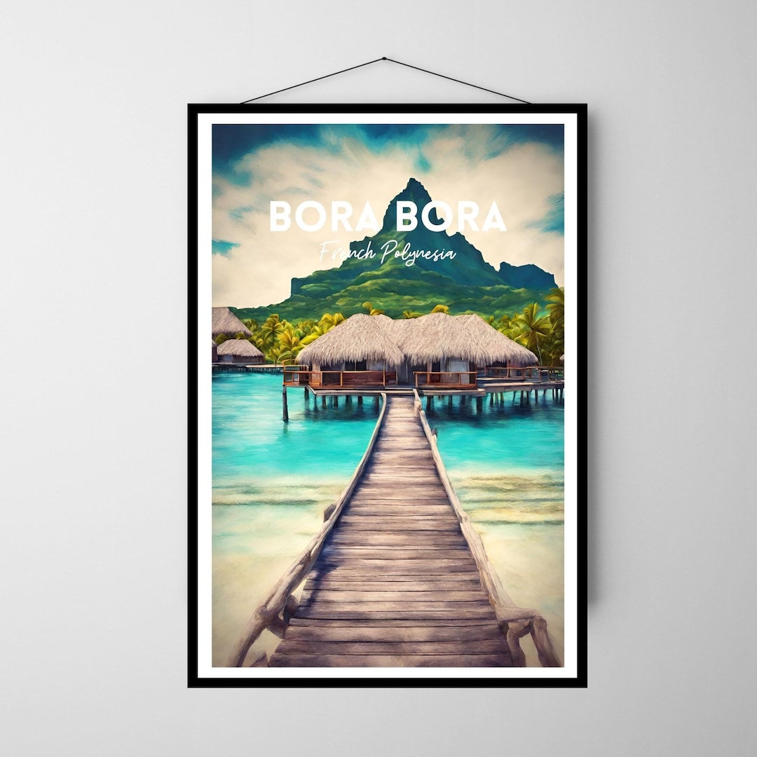 Bora Bora Digital Download, Bora Bora Poster Print, Bora Bora Poster ...