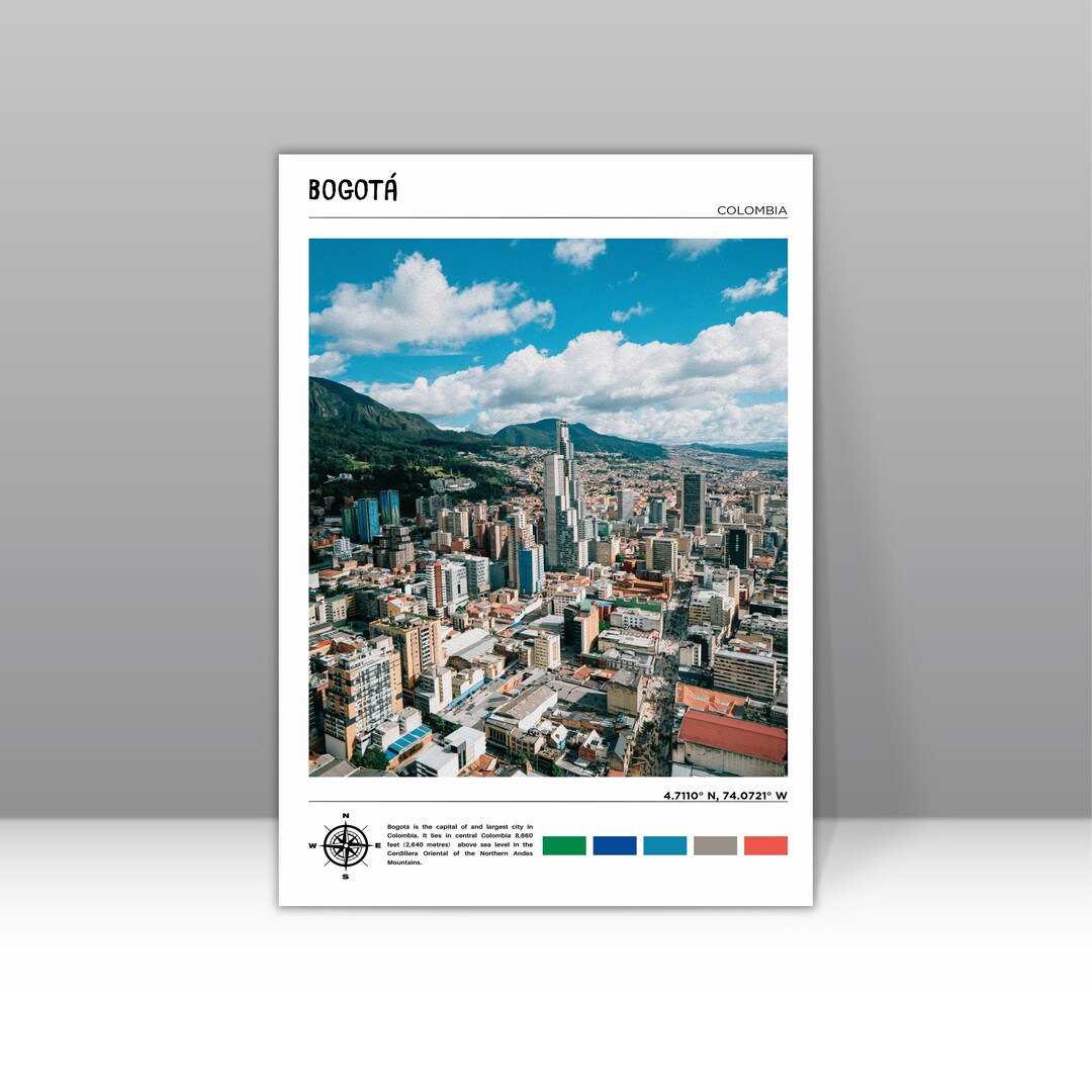 Bogota Digital Download, Bogota Poster Print, Bogota Poster, Bogota ...