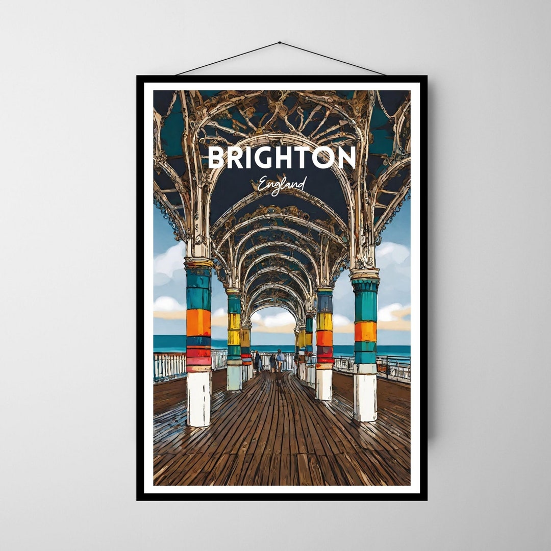 Brighton Digital Download, Brighton Poster Print, Brighton Poster ...