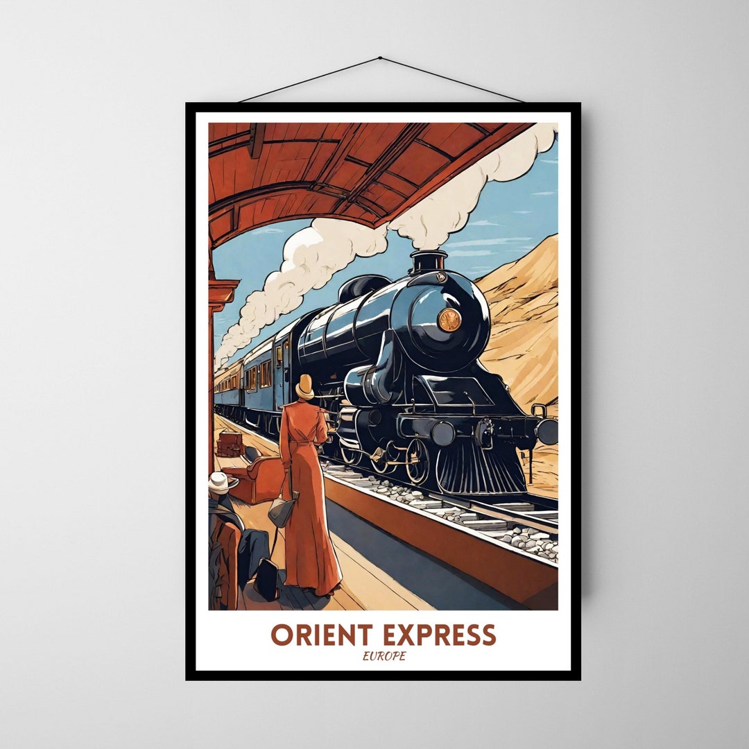 Orient Express Digital Download, Orient Express Poster Print, Orient ...