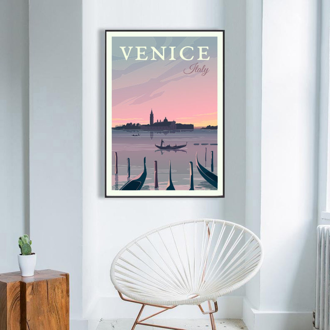 Venice Poster Print Venice Travel Poster Venice Print - Etsy Australia