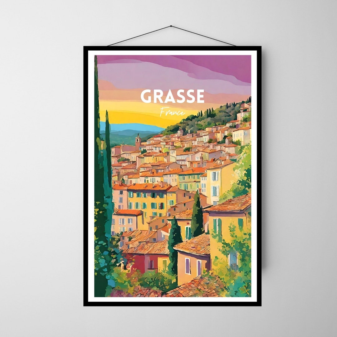 Grasse Digital Download, Grasse Poster Print, Grasse Poster, Grasse ...