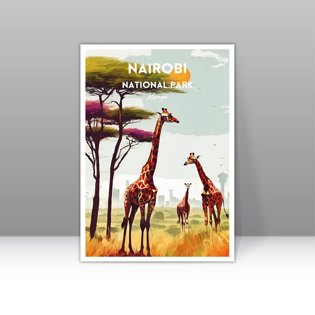 Nairobi National Park Digital Download, Nairobi Poster Print, Nairobi ...