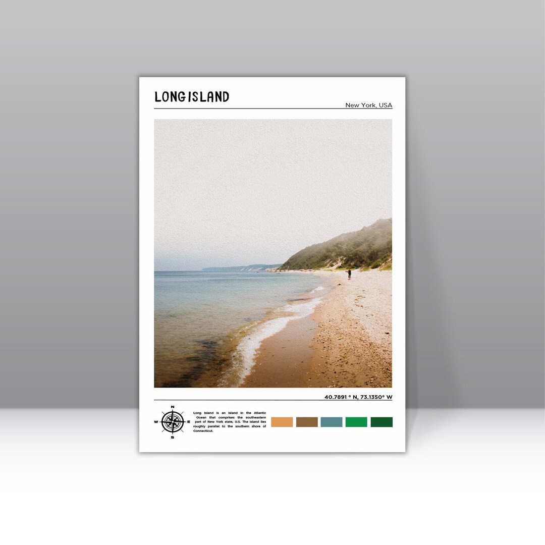 Long Island Digital Download, Long Island Poster Print, Long Island ...