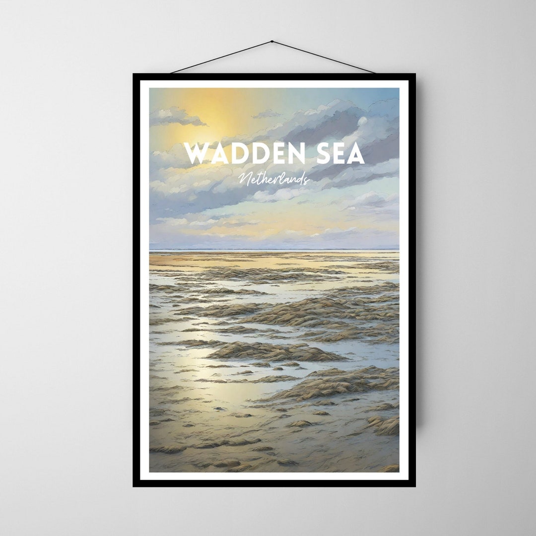 Wadden Sea Digital Download, Wadden Sea Poster Print, Wadden Sea Poster ...