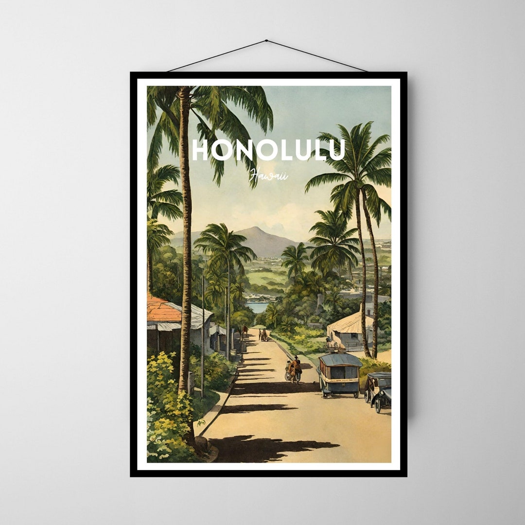 Honolulu Digital Download, Honolulu Poster Print, Honolulu Poster ...