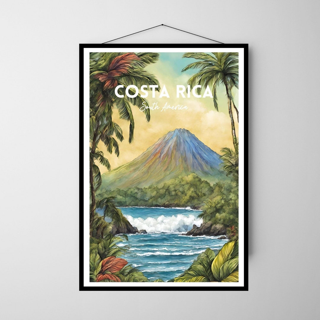 Costa Rica Digital Download, Costa Rica Poster Print, Costa Rica Poster ...