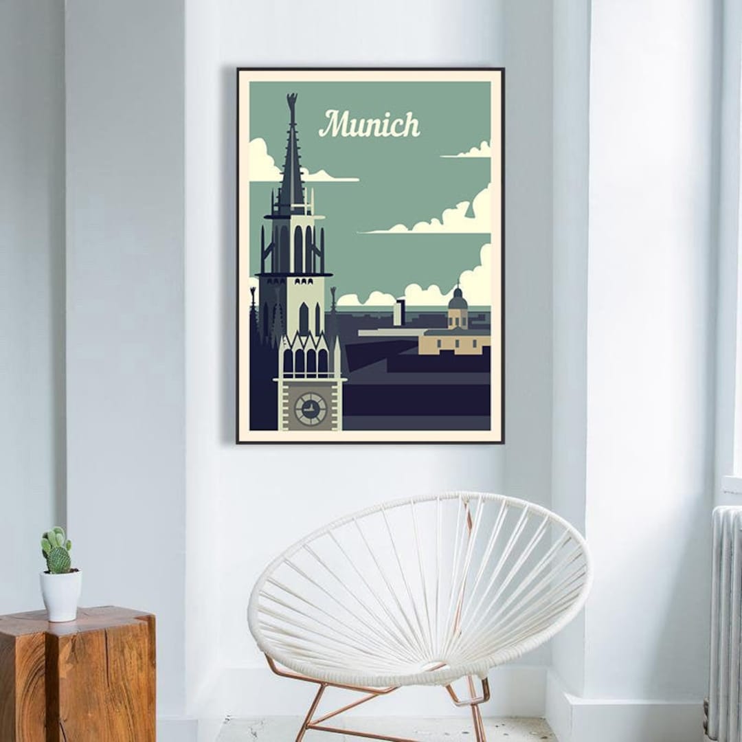 Munich Poster Print, Munich Travel Poster, Germany Poster Print, Munich Poster, Munich Wall ...