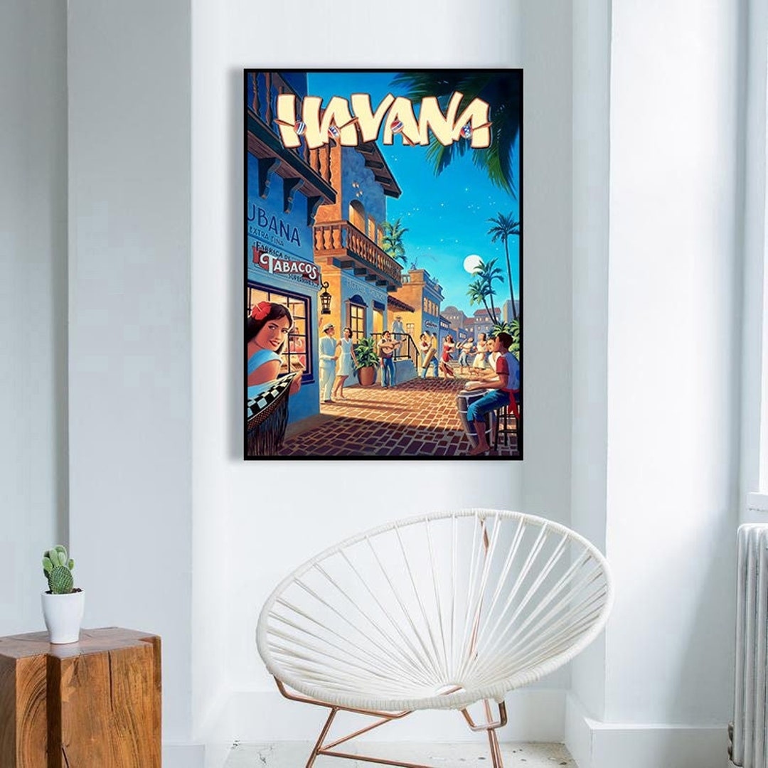 Cuba Poster Print, Cuba Travel Poster, Cuba Print, Cuba Wall Decor ...