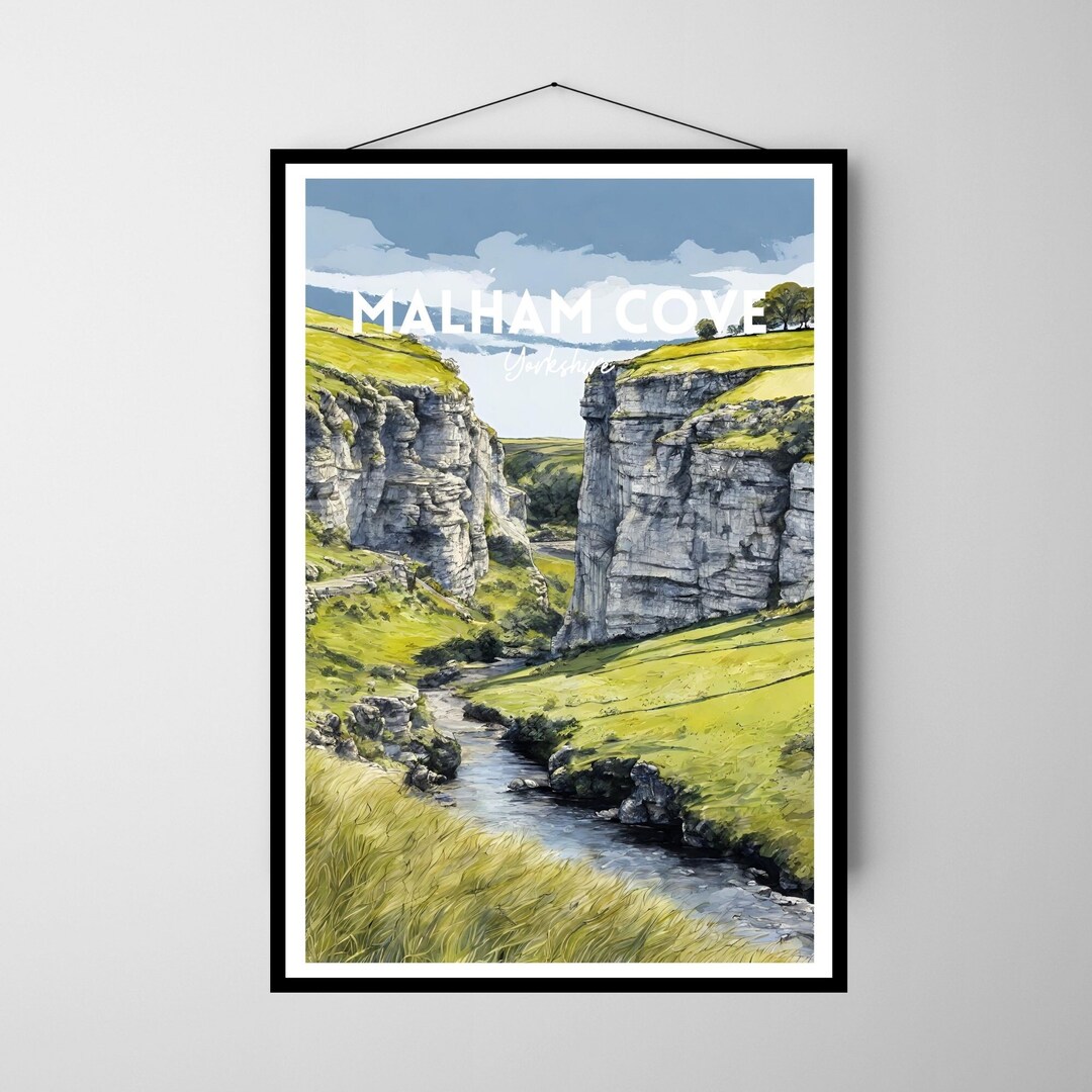 Malham Cove Digital Download, Malham Cove Poster Print, Malham Cove ...