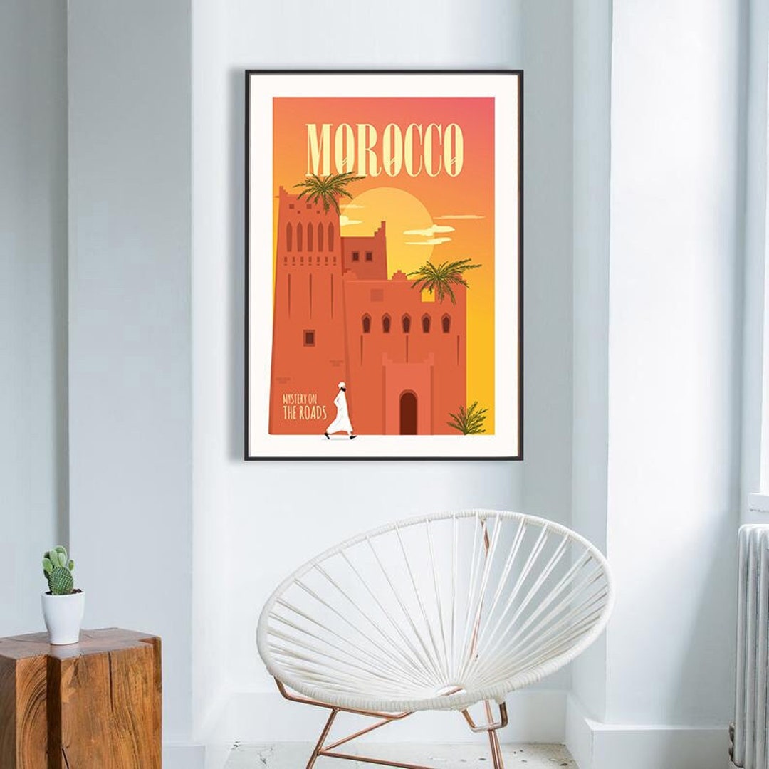 Morocco Poster Print, Morocco Travel Poster, Morocco Print, Morocco ...