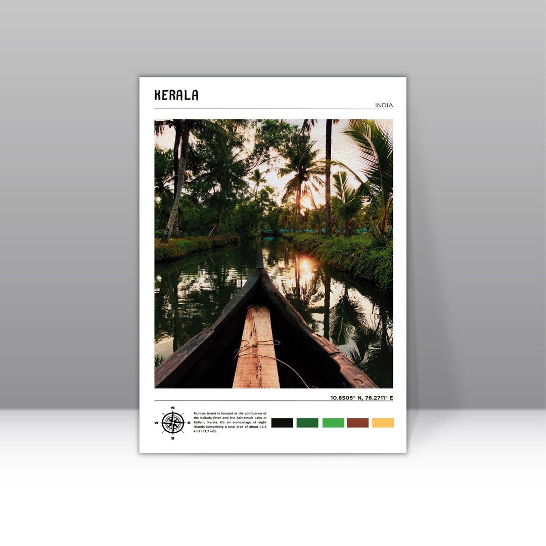 Kerala Photo, Kerala Oil Painting, Kerala Print, Kerala Wall Art ...