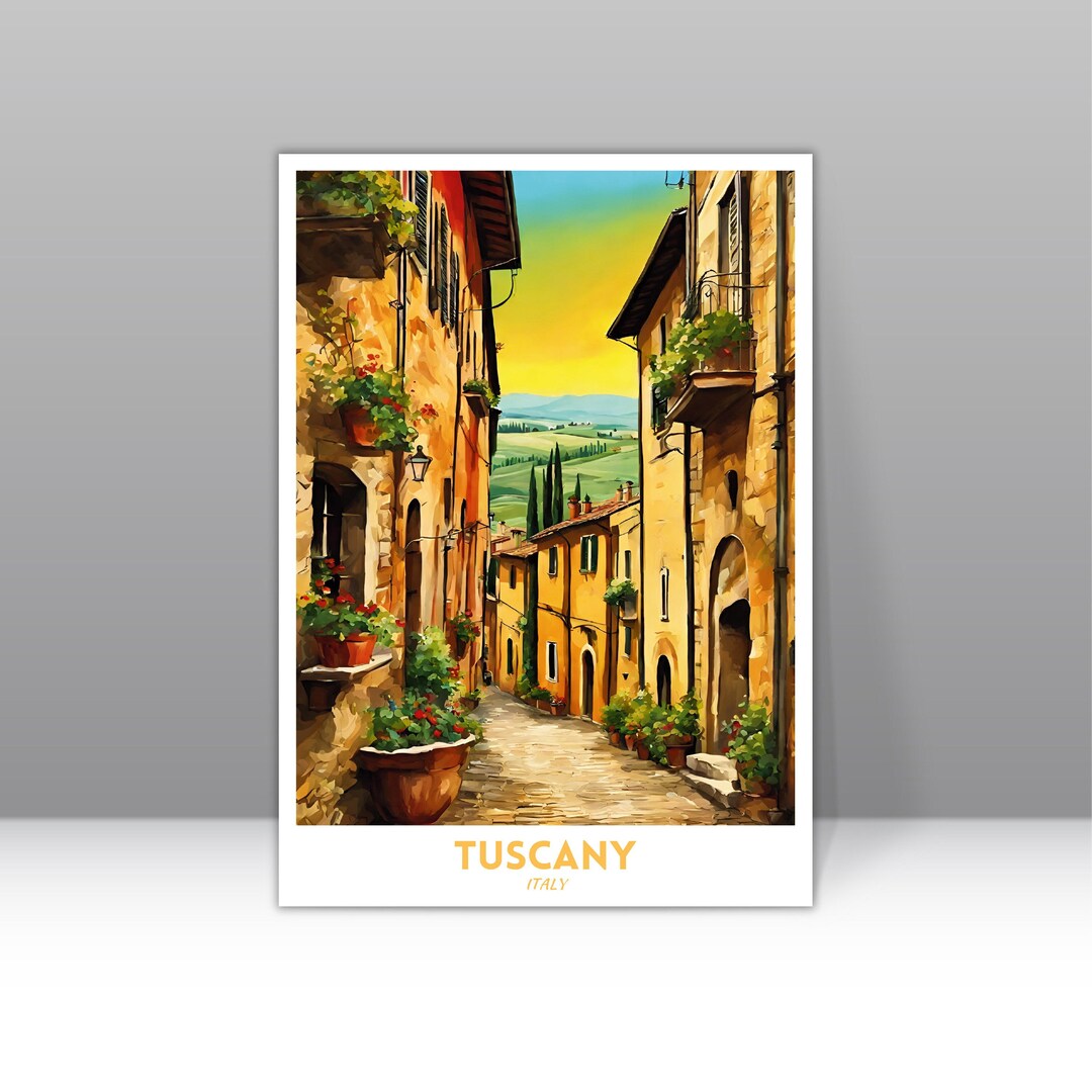 Tuscany Digital Download, Tuscany Poster Print, Tuscany Poster, Tuscany ...