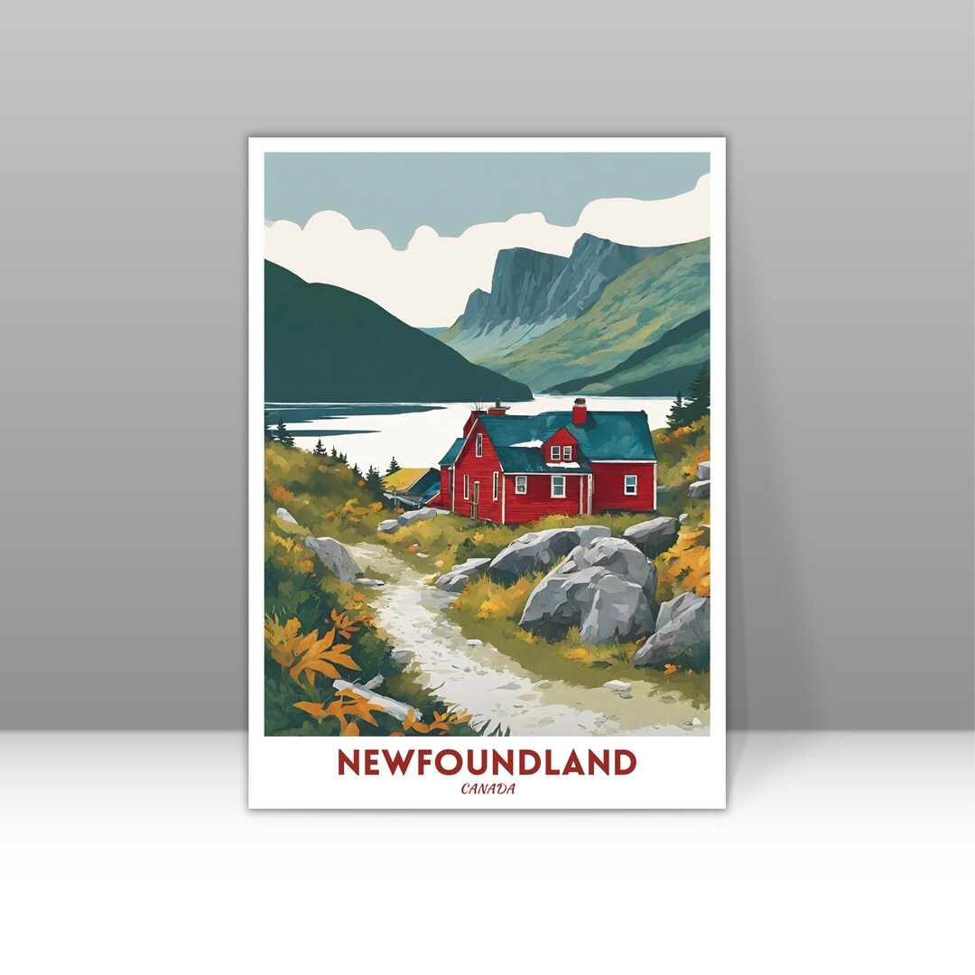 Newfoundland Digital Download, Newfoundland Poster Print, Newfoundland ...