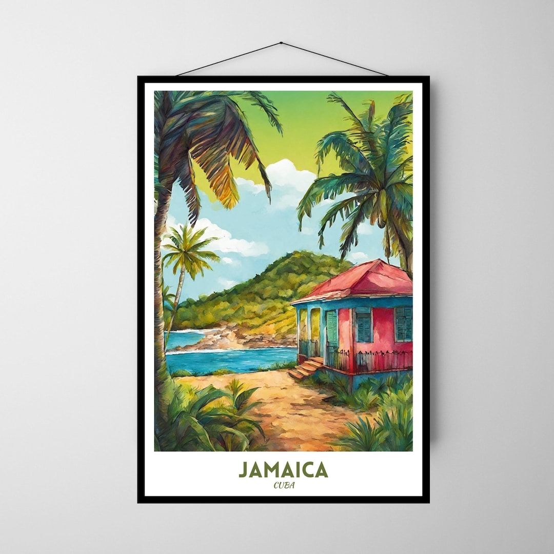 Jamaica Digital Download, Jamaica Poster Print, Jamaica Poster, Jamaica ...