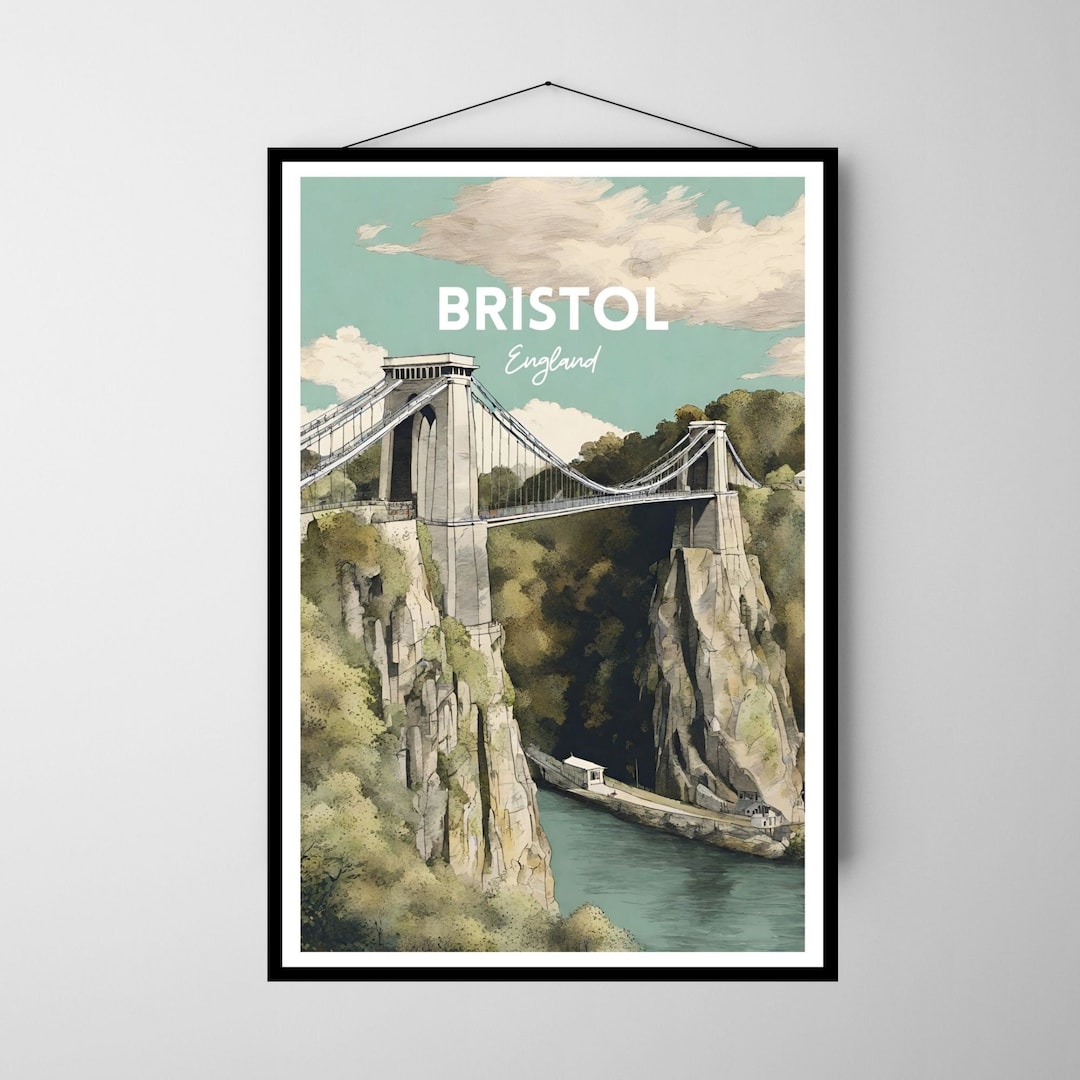 Bristol Digital Download, Bristol Poster Print, Bristol Poster, Bristol ...