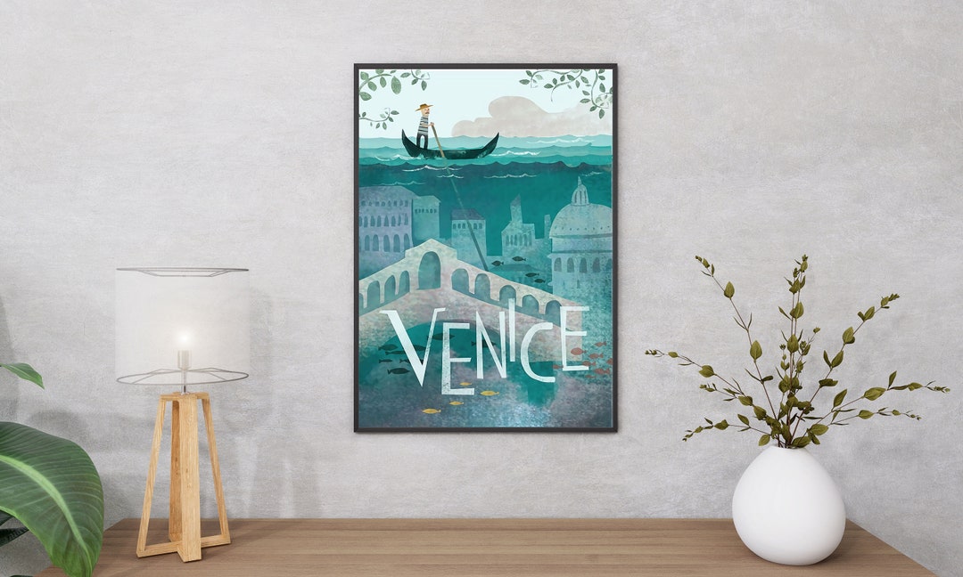 Venice Poster Print Venice Travel Poster Venice Print - Etsy