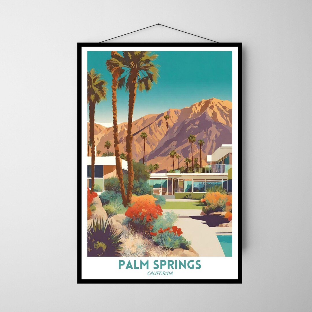 Palm Springs Digital Download, Palm Springs Poster Print, Palm Springs ...