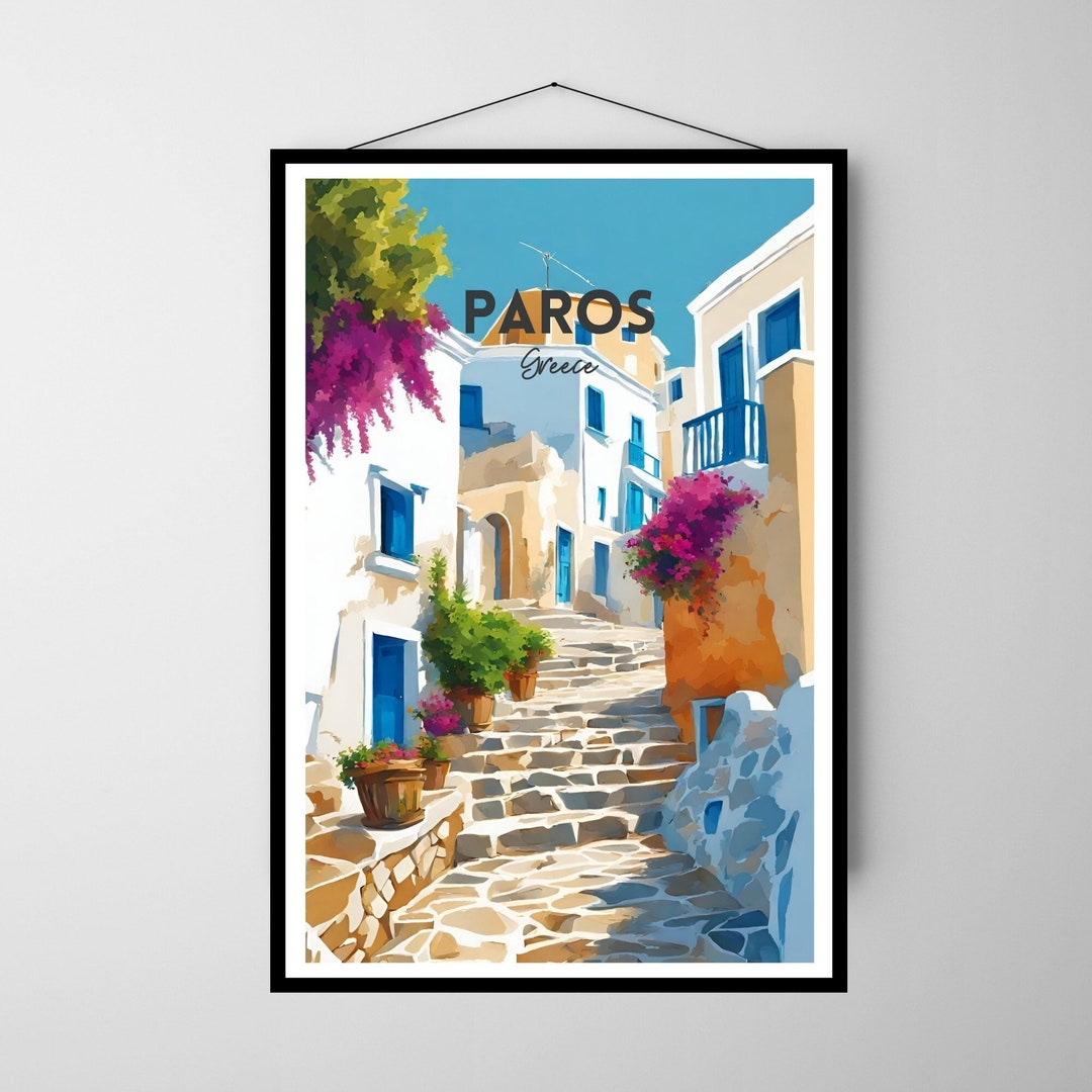 Paros Digital Download, Paros Poster Print, Paros Poster, Paros Print ...