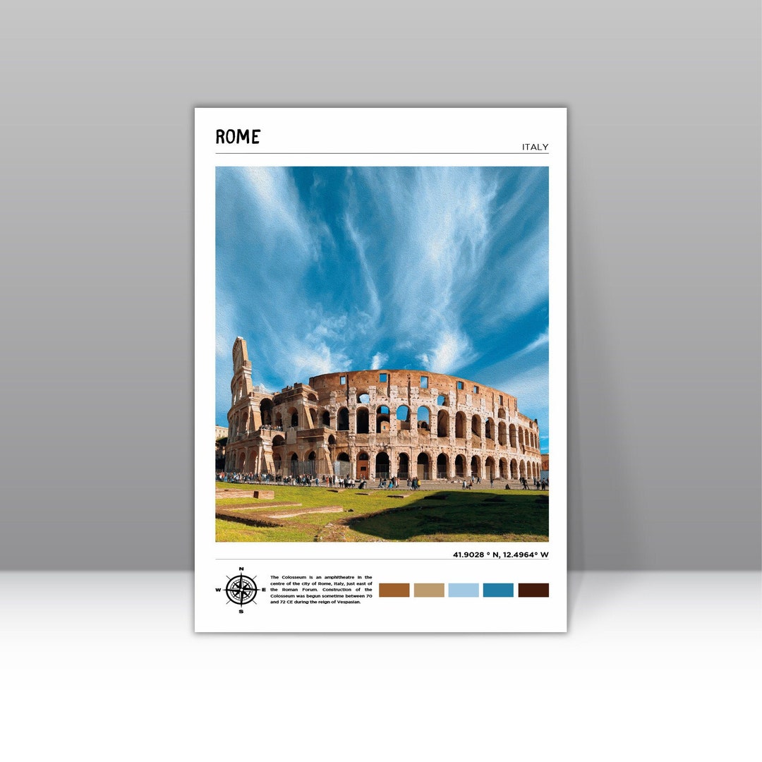 Rom Digitaler Download, Rom Posterdruck, Rom Poster, Rom Druck, Rom ...