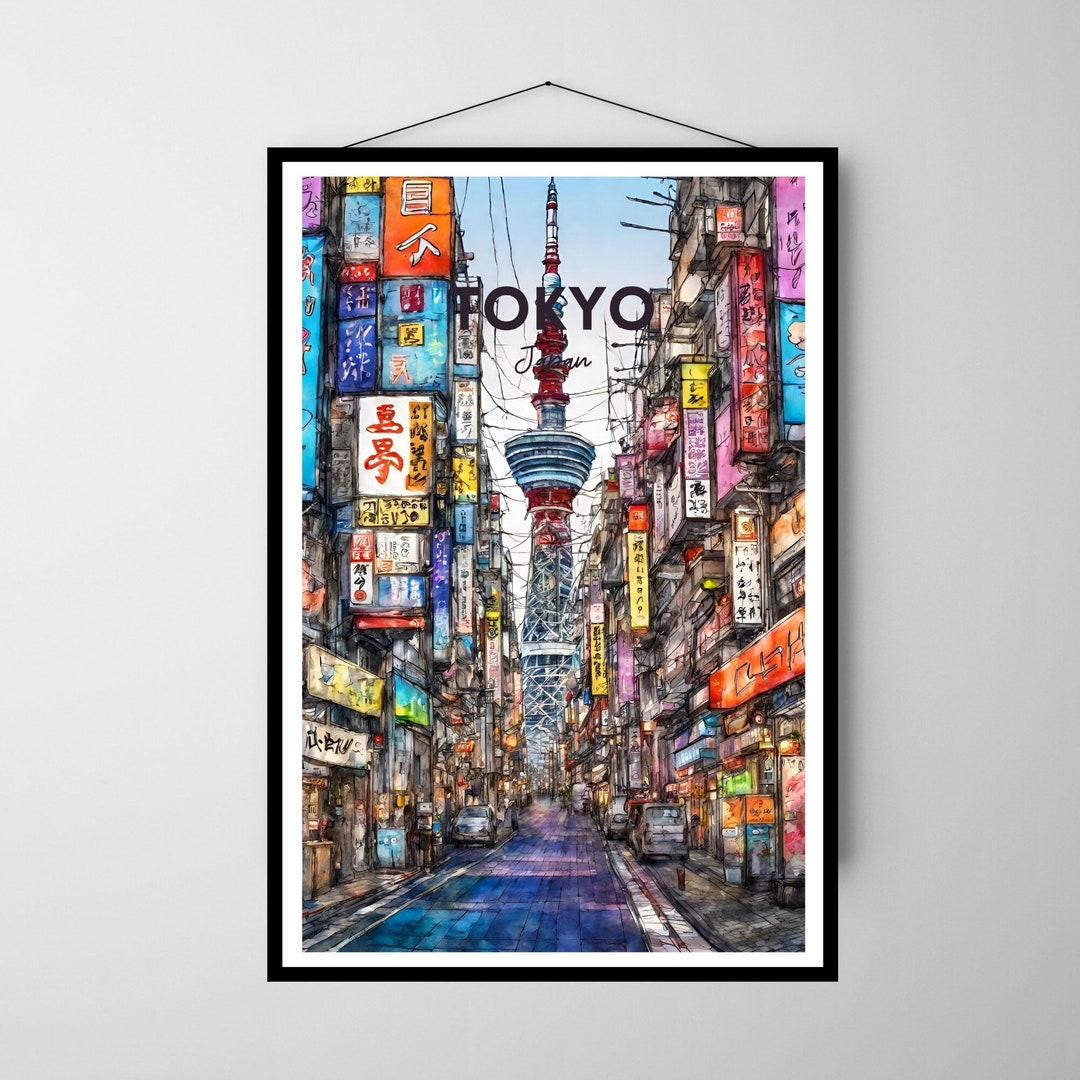 Tokyo Digital Download, Tokyo Poster Print, Tokyo Poster, Tokyo Print ...