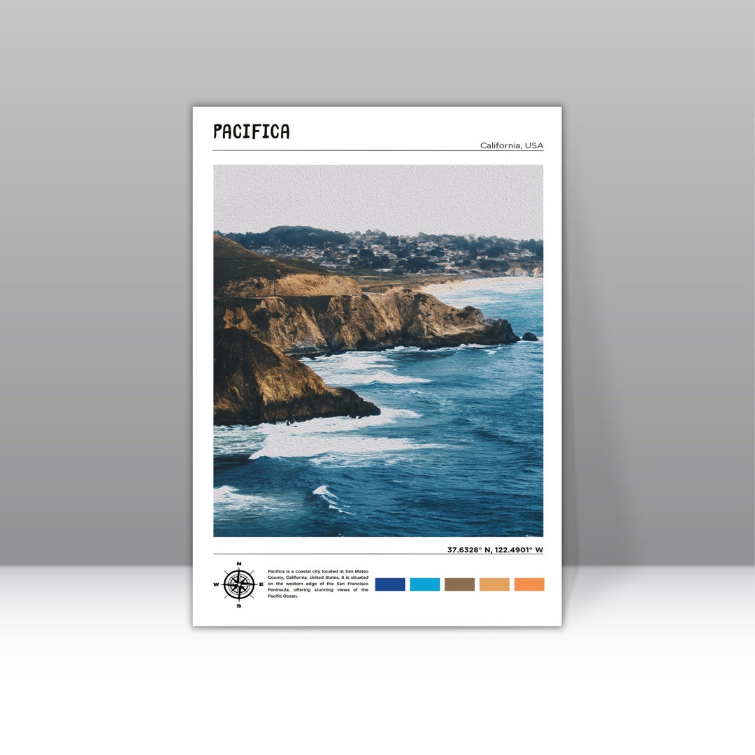Pacifica Digital Download, Pacifica Poster Print, Pacifica Poster ...