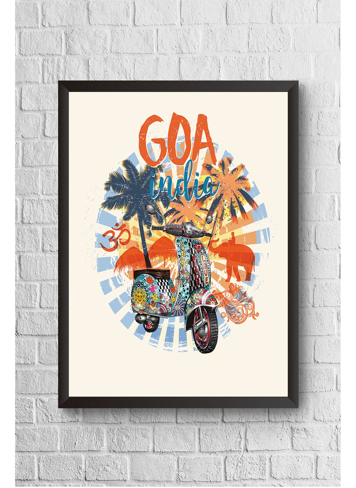 Goa Posters Vintage Travel Postertravel Art Retro Colors - Etsy