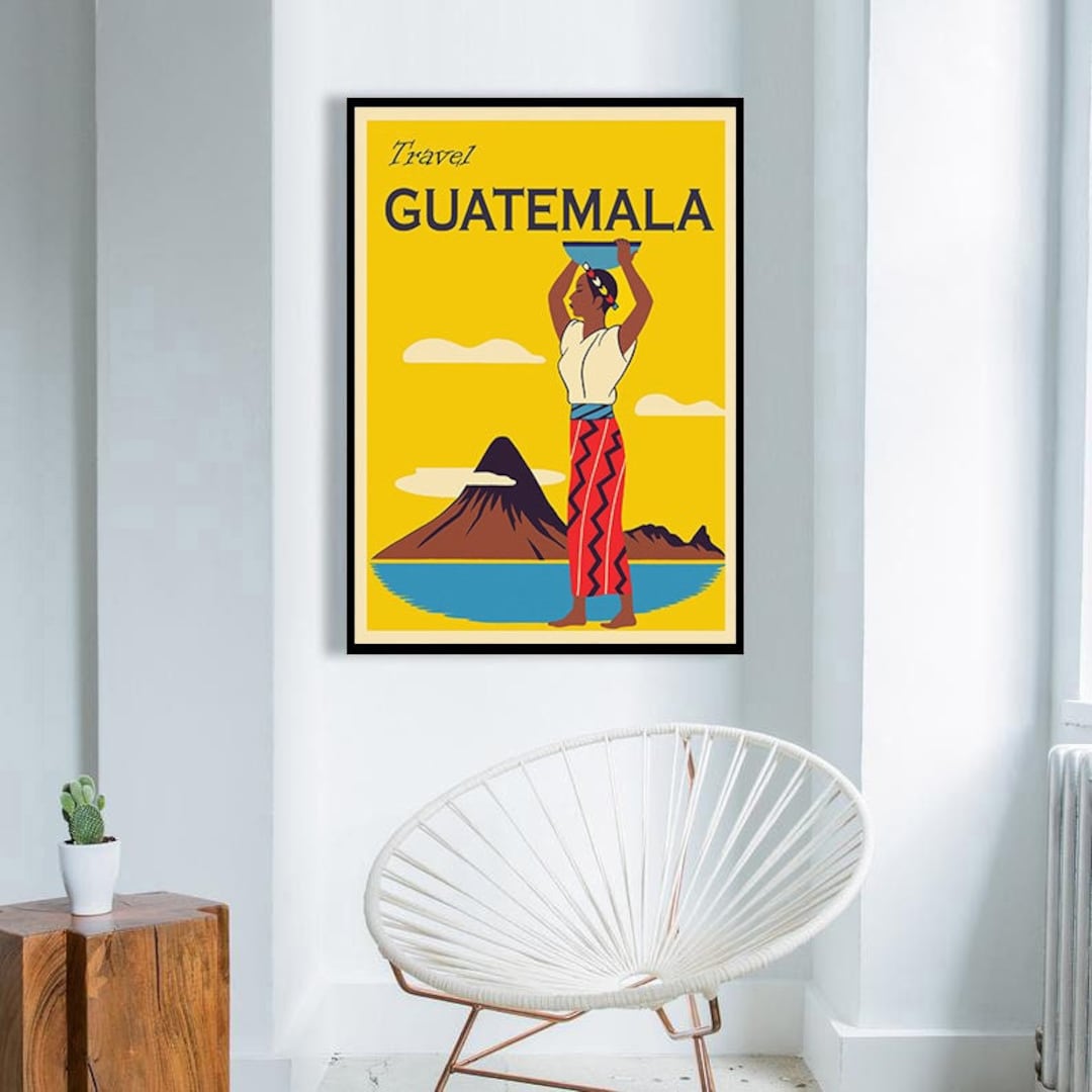 Guatemala Poster Print, Guatemala Travel Poster, Guatemala Poster Print ...