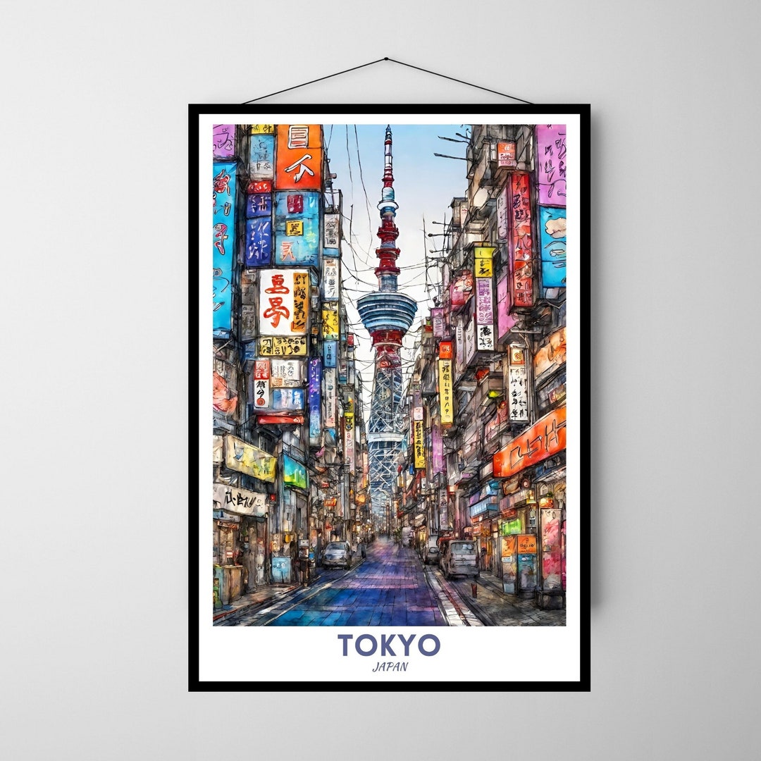 Tokyo Digital Download, Tokyo Poster Print, Tokyo Poster, Tokyo Print ...