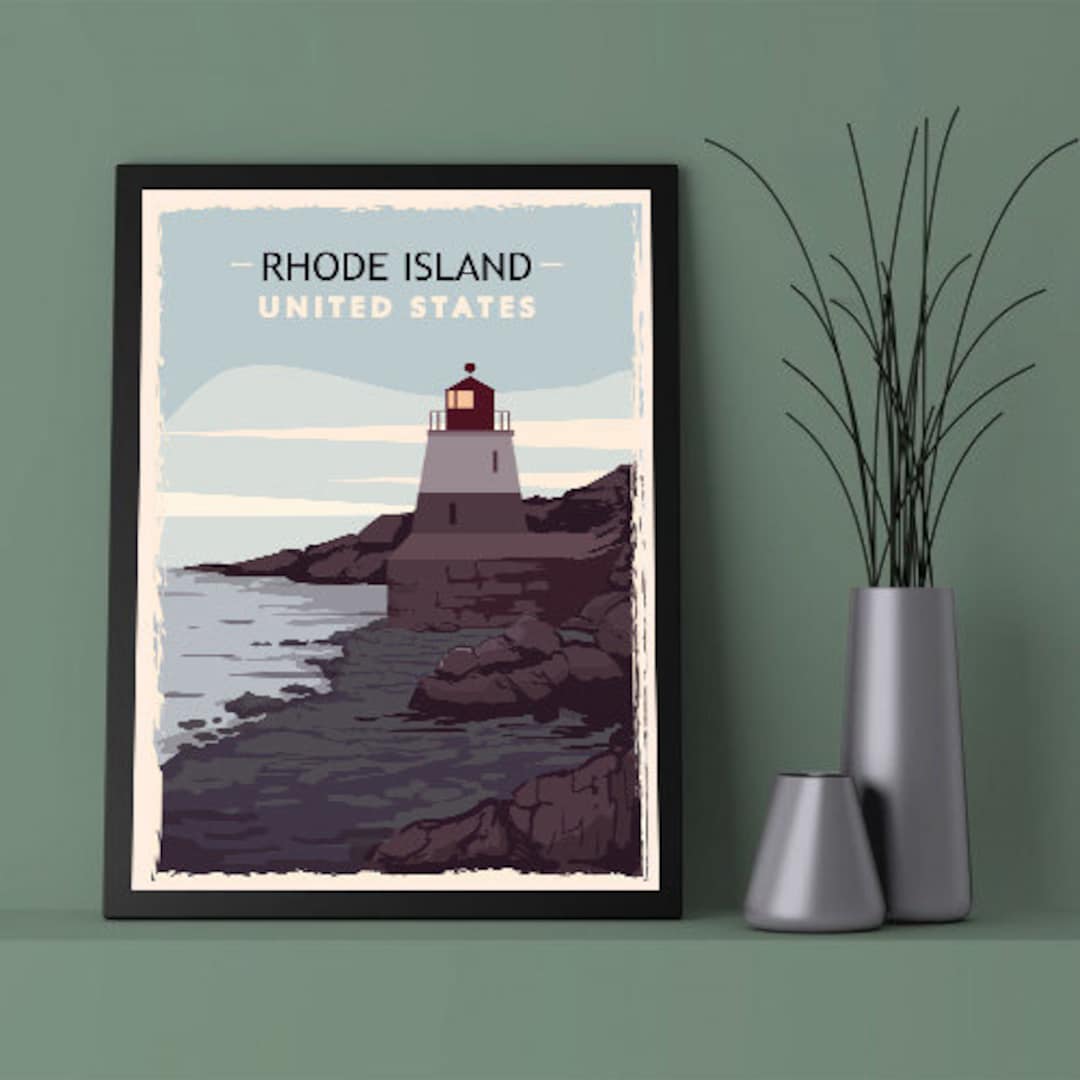 Rhode Island Poster Print, Rhode Island Travel Poster,rhode Island ...
