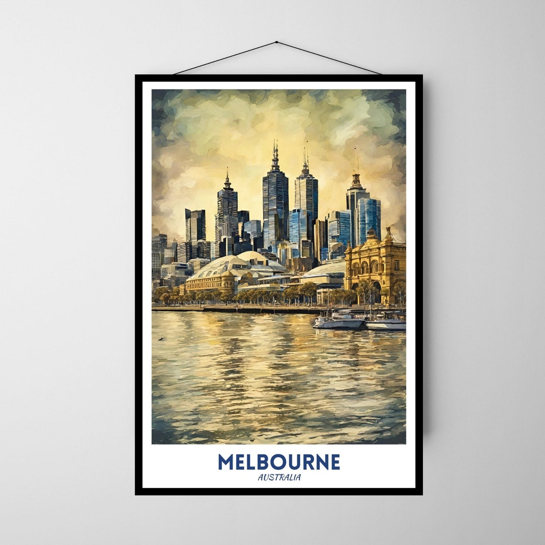 Melbourne Digital Download, Melbourne Poster Print, Melbourne Poster ...