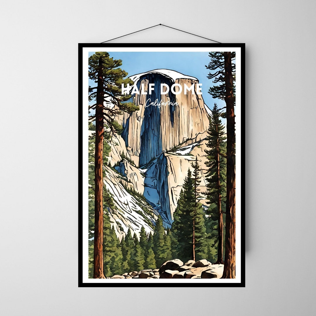 Half Dome Digital Download, Half Dome Poster Print, Half Dome Poster ...