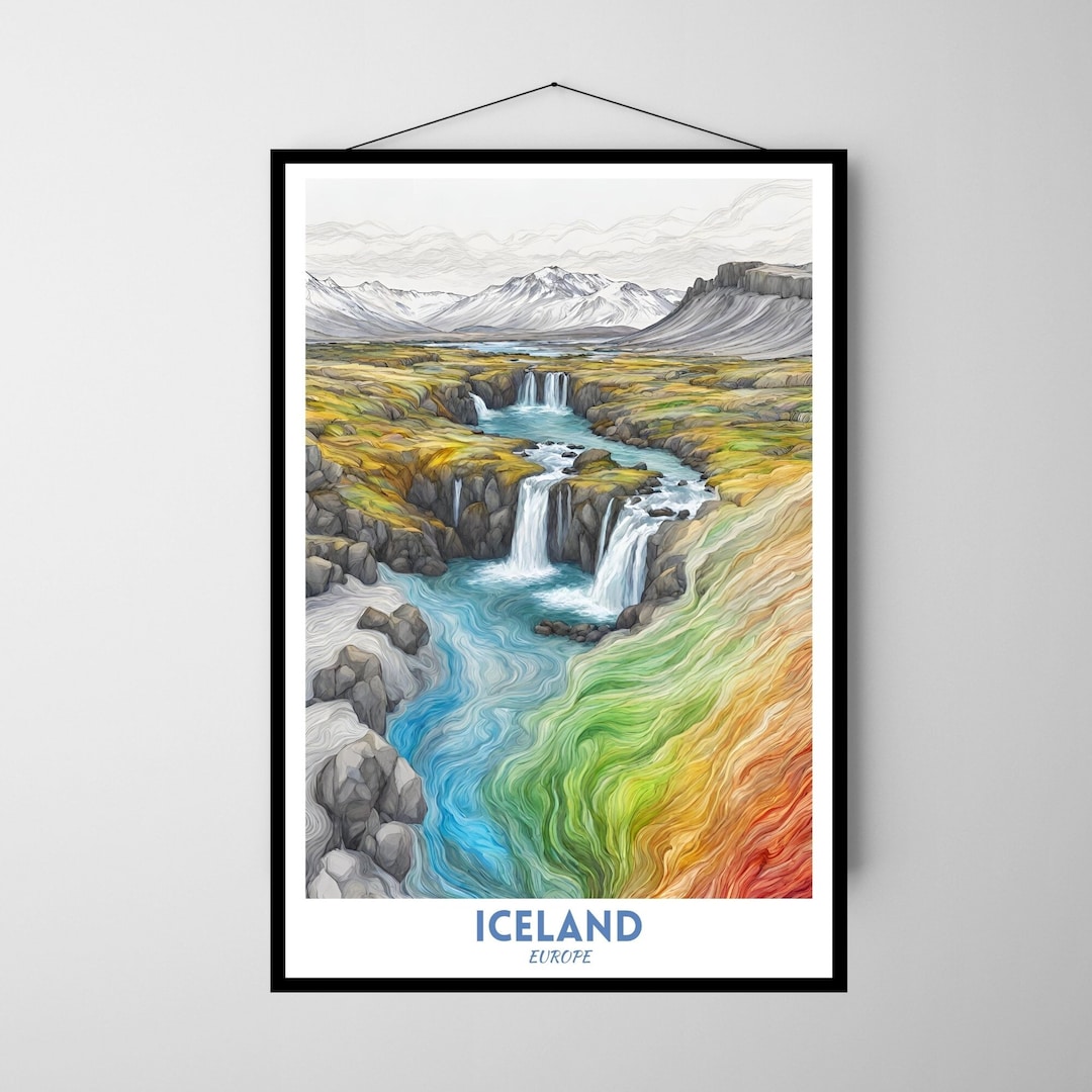 Iceland Digital Download, Iceland Poster Print, Iceland Poster, Iceland ...