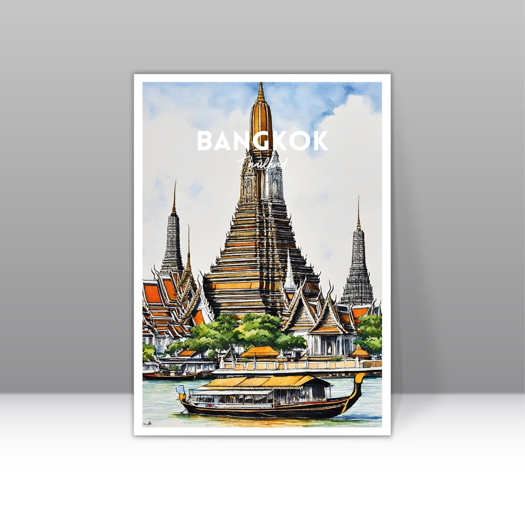 Bangkok Digital Download, Bangkok Poster Print, Bangkok Poster, Bangkok ...