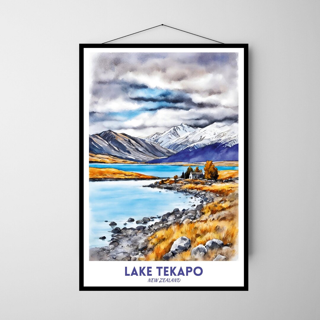 Lake Tekapo Digital Download, Lake Tekapo Poster Print, Lake Tekapo ...