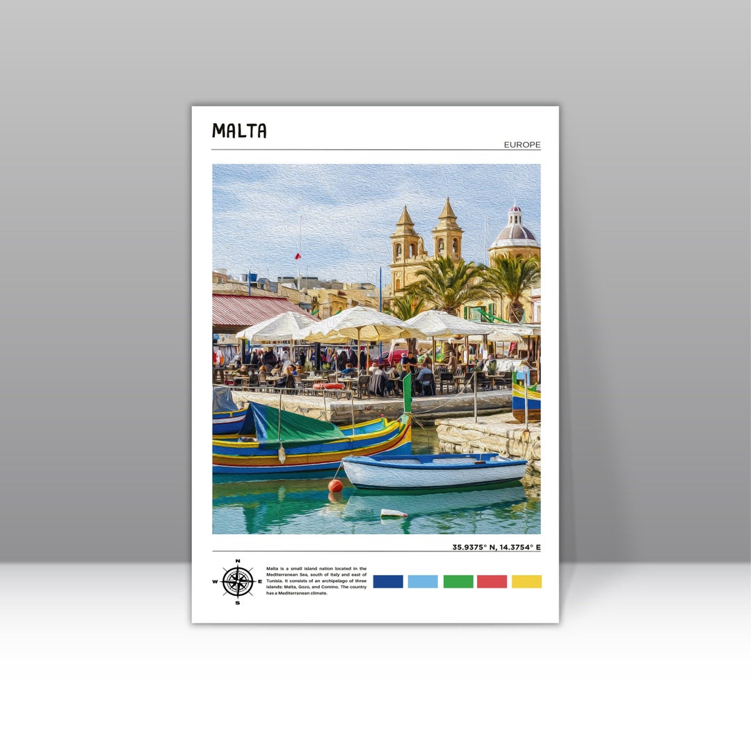 Malta Digital Download, Malta Poster Print, Malta Poster, Malta Print ...